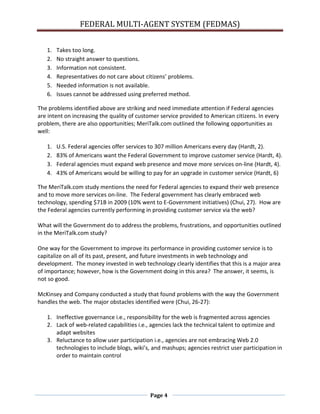 Federal Mutil-Agent System (FEDMAS) | PDF