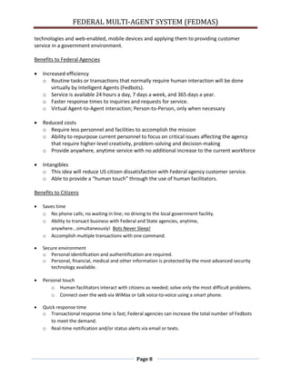 Federal Mutil-Agent System (FEDMAS) | PDF