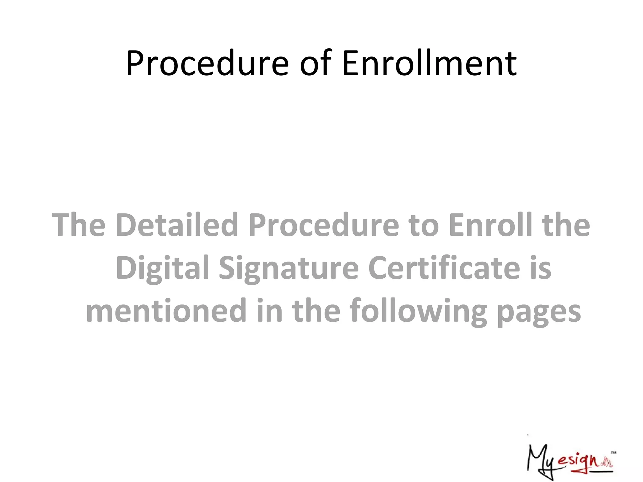 How to Make E-KYC ( Aadhaar Based ) Digital Signature | PPT | Operating ...