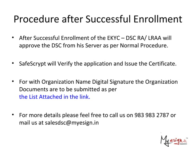 How to Make E-KYC ( Aadhaar Based ) Digital Signature | PPT | Operating ...