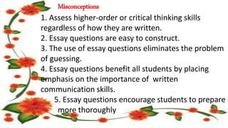 ESSAY TYPE OF TEST | PPTX