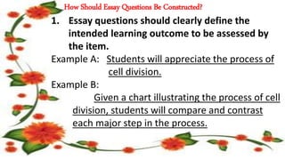 ESSAY TYPE OF TEST | PPTX