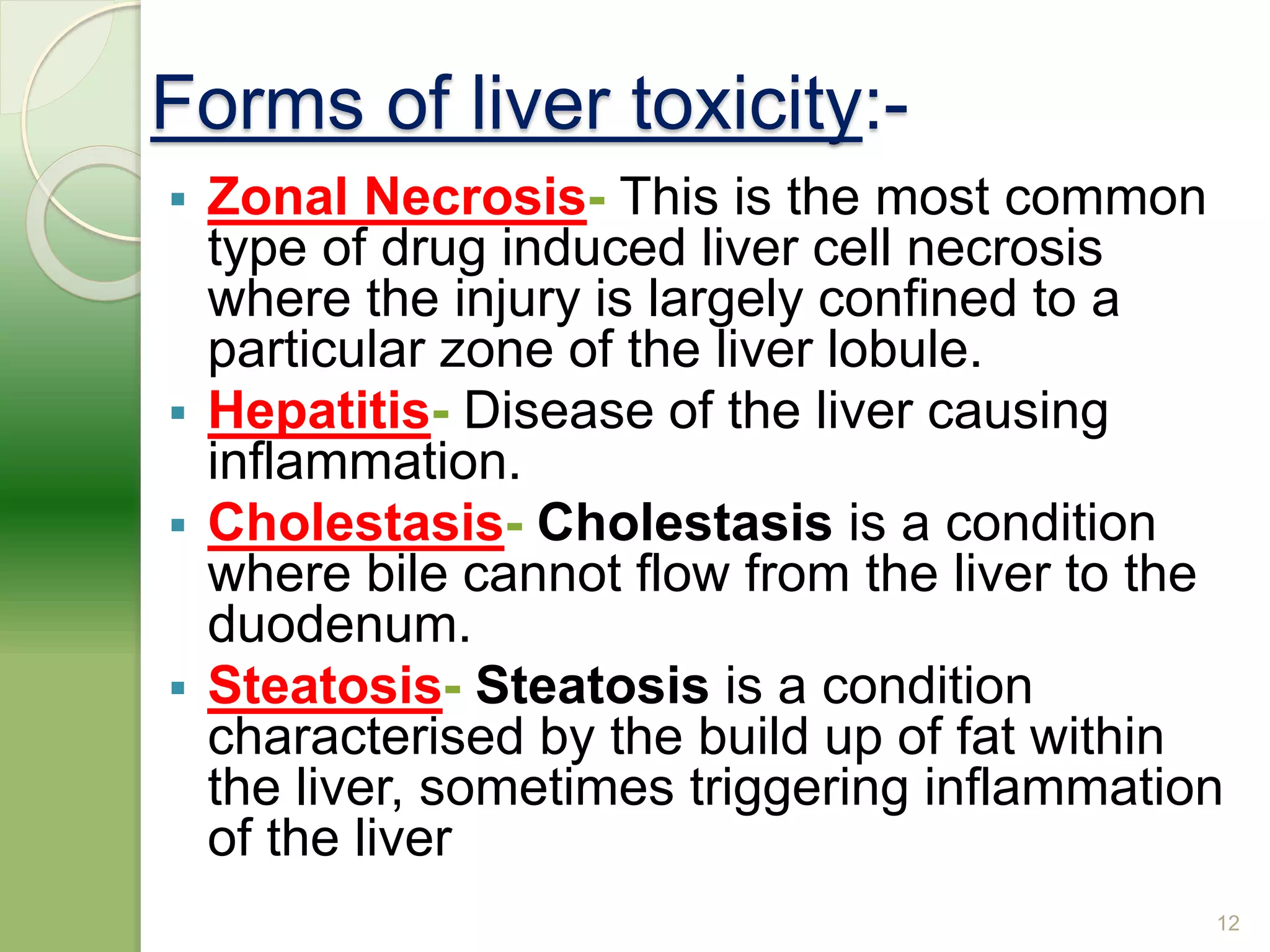 Molecular mechanism of drug induced hepatotoxicity | PPTX