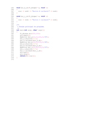 FLTK Summer Course - Part VI - Sixth Impact - Exercises | PDF | Programming Languages | Computing
