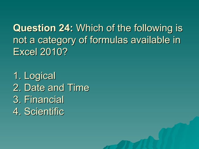 My excel reviewer(marwood) | PPT