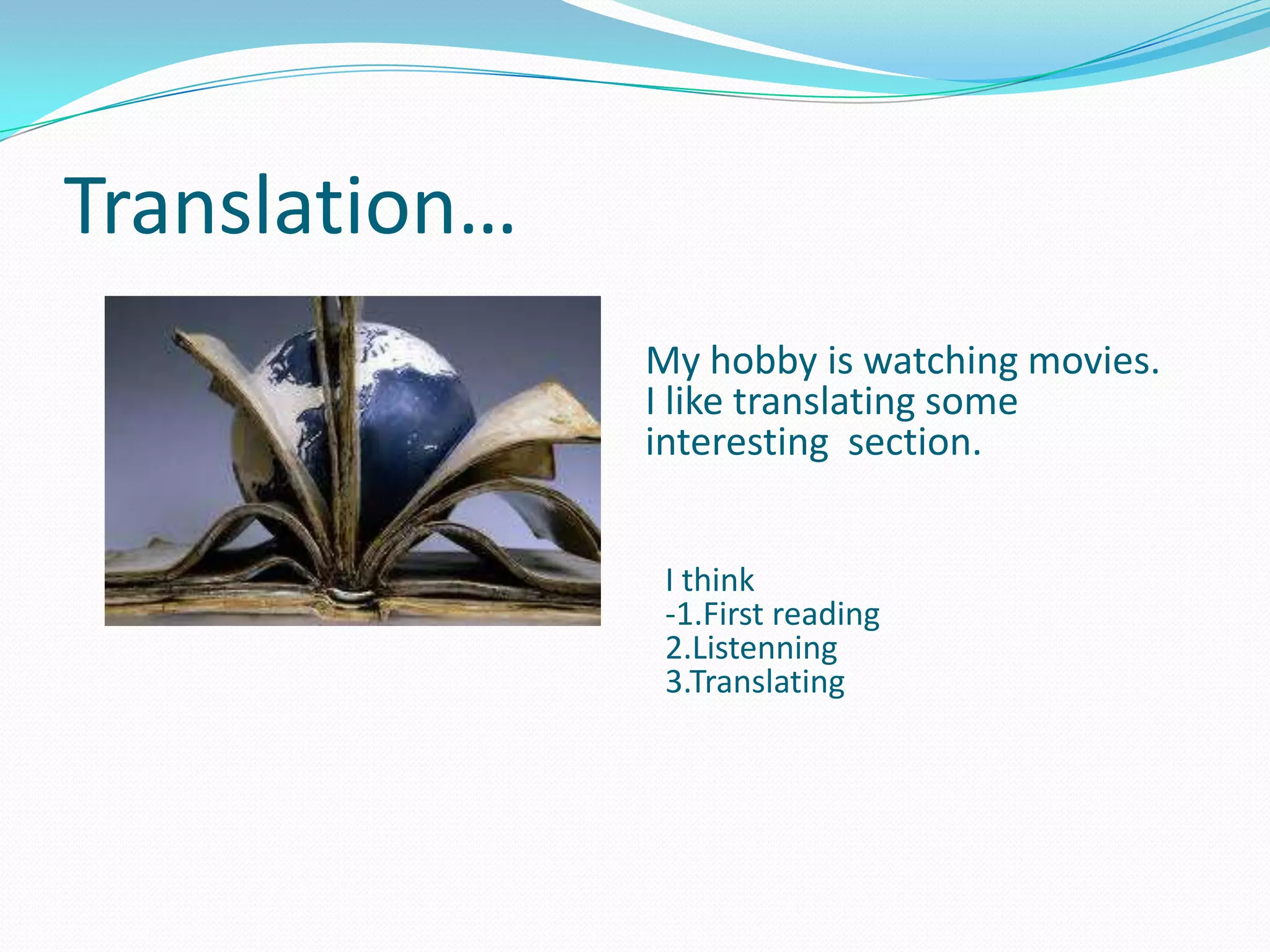 My experience learning english | PPTX