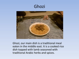 My experience with Middle Eastern cuisine | PPTX | Cooking | Food & Drink