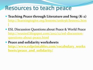 My Face for Peace - Avatars for Peace | PPT