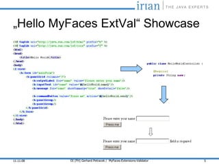 MyFaces Extensions Validator Part 1 of 3 | PDF