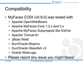 MyFaces CODI v0.9.0 News | PDF