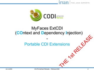 MyFaces CODI v0.9.0 News | PPT