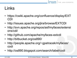 MyFaces CODI v0.9.0 News | PPT