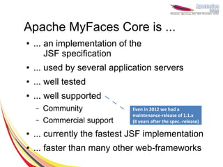 MyFaces Universe at ApacheCon | PPT