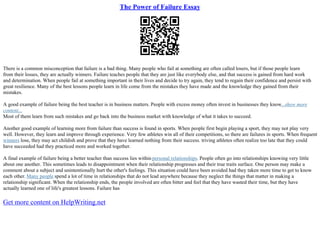 My Failure In Football | PPT