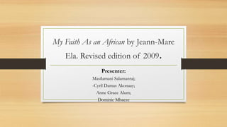 My Faith As an African by Jeann-Marc Ela.pptx