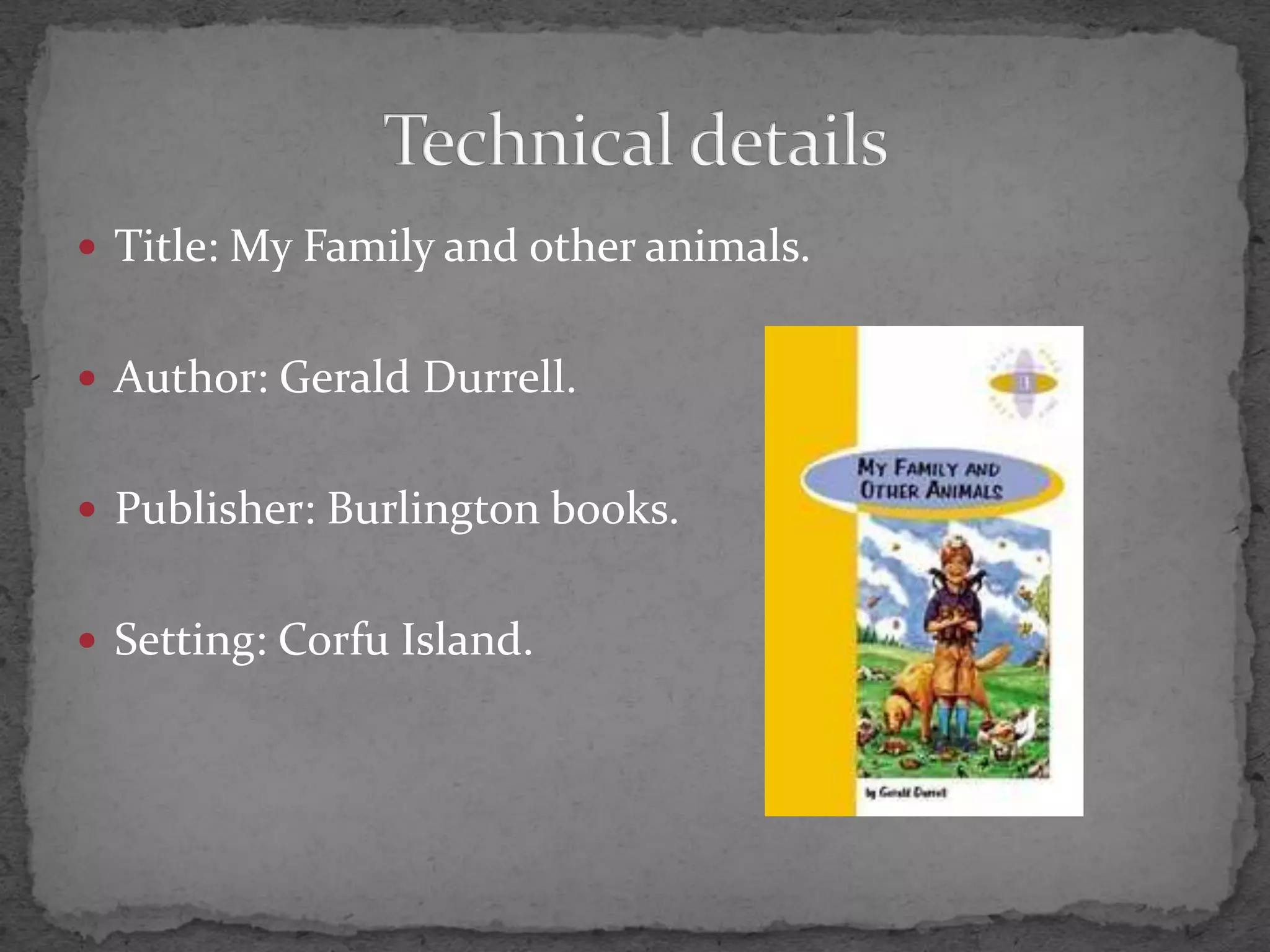 My family and other animals | PPTX