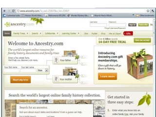 My family history project | PPTX