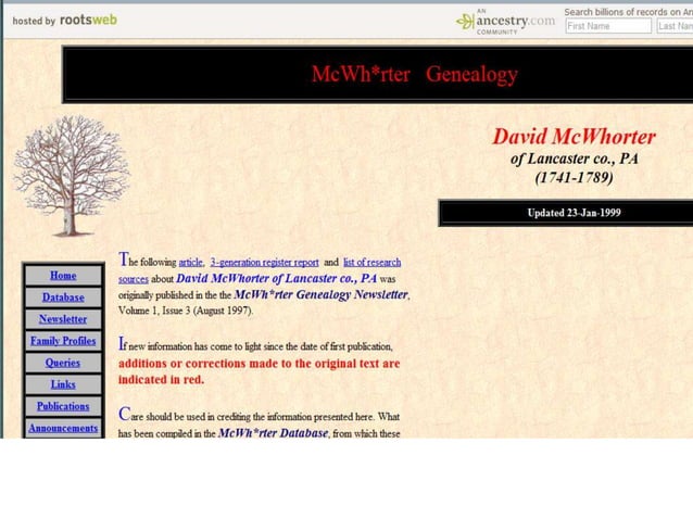 My family history project | PPTX