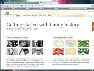 My family history project | PPT