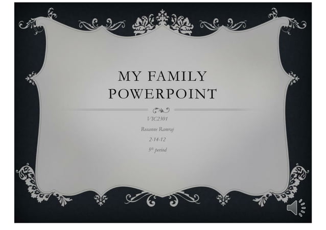 My Family PowerPoint | PDF