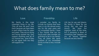 My family presentation | PPTX | Science