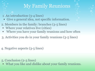 My Family Reunions | PPT