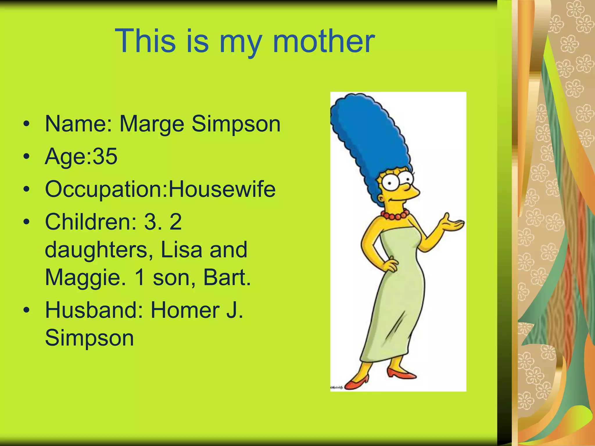 MY FAMILY (Simpsons)power point.pptx