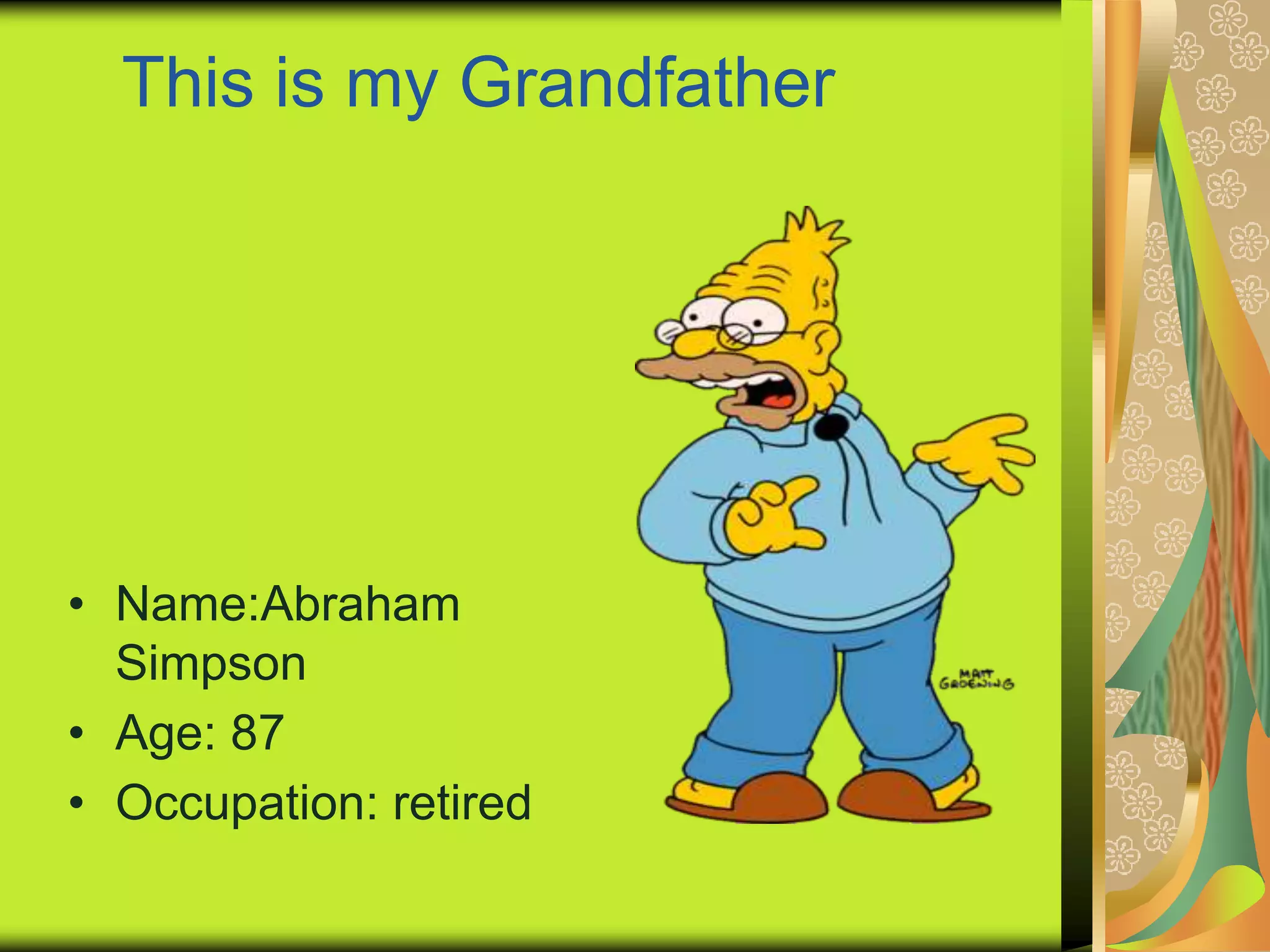 MY FAMILY (Simpsons)power point.pptx