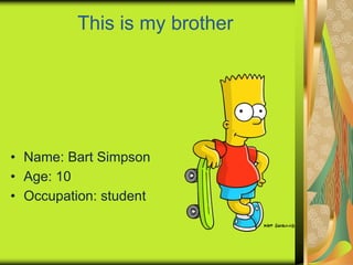 MY FAMILY (Simpsons)power point.pptx