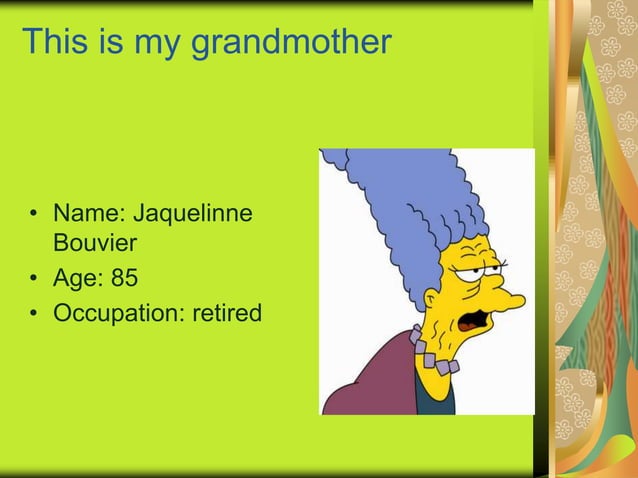 MY FAMILY (Simpsons)power point.pptx | Free Download