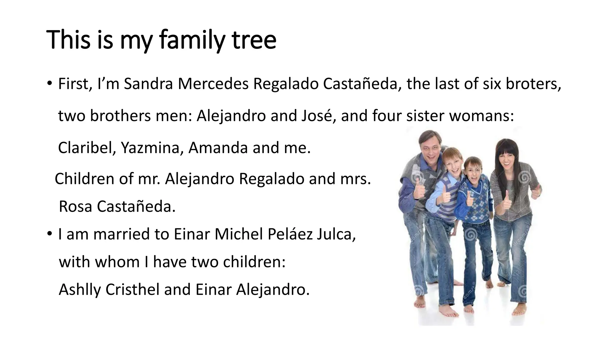My family tree anda describe your family | PPT