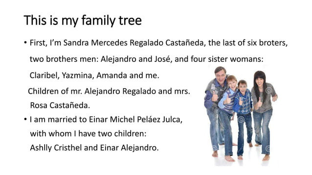 My family tree anda describe your family | PPT