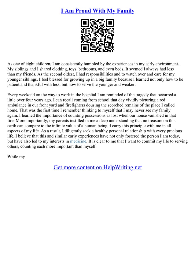 My Family Tree Essay | PDF