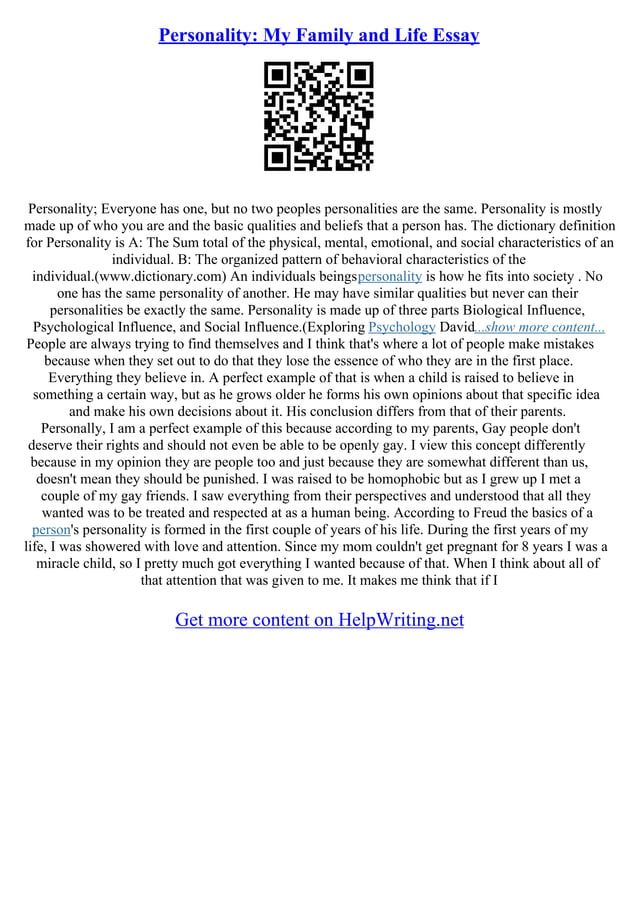 My Family Tree Essay | PDF