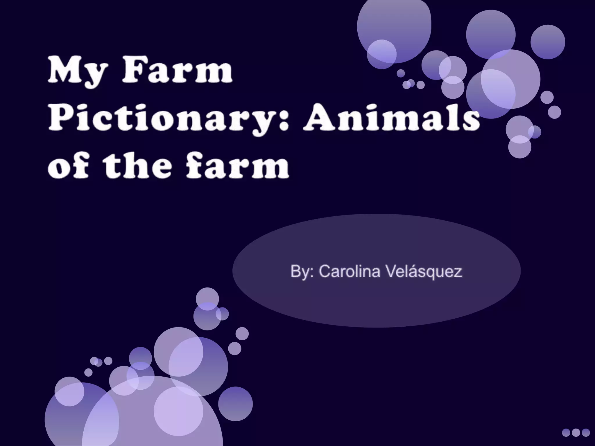 My farm pictionary | PPTX