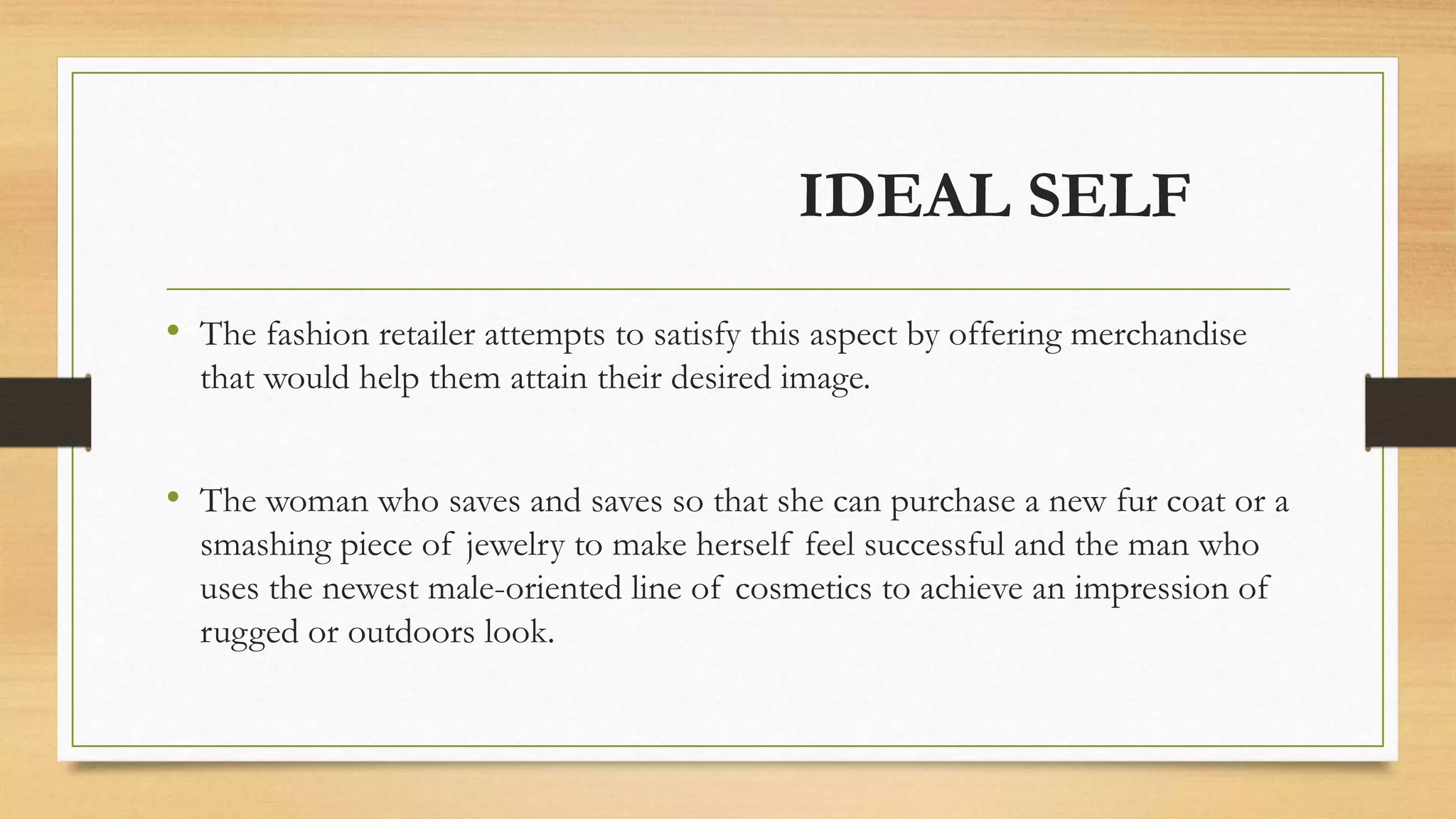 Fashion & Visual merchandising - LA 1 Fashion Theories (Consumer ...