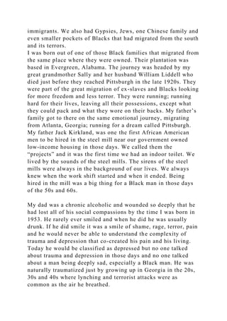 My Father’s Silence - A Personal Account of Trauma and its Origi.docx ...