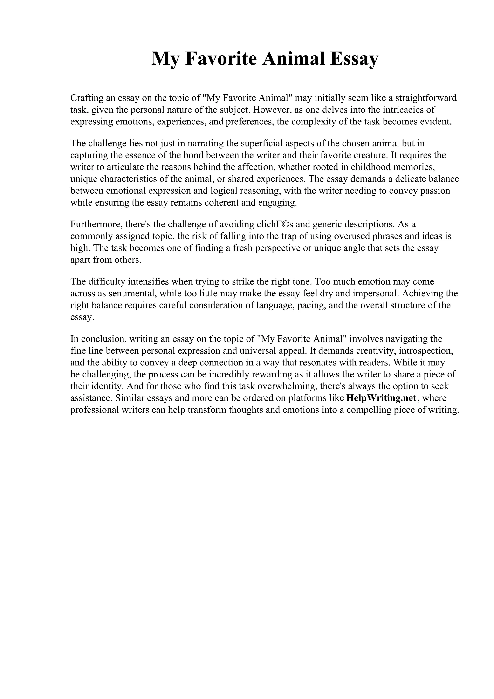 My Favorite Animal Essay.pdf