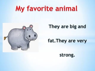 My favorite animal | PDF | Africa Travel | Travel Locations