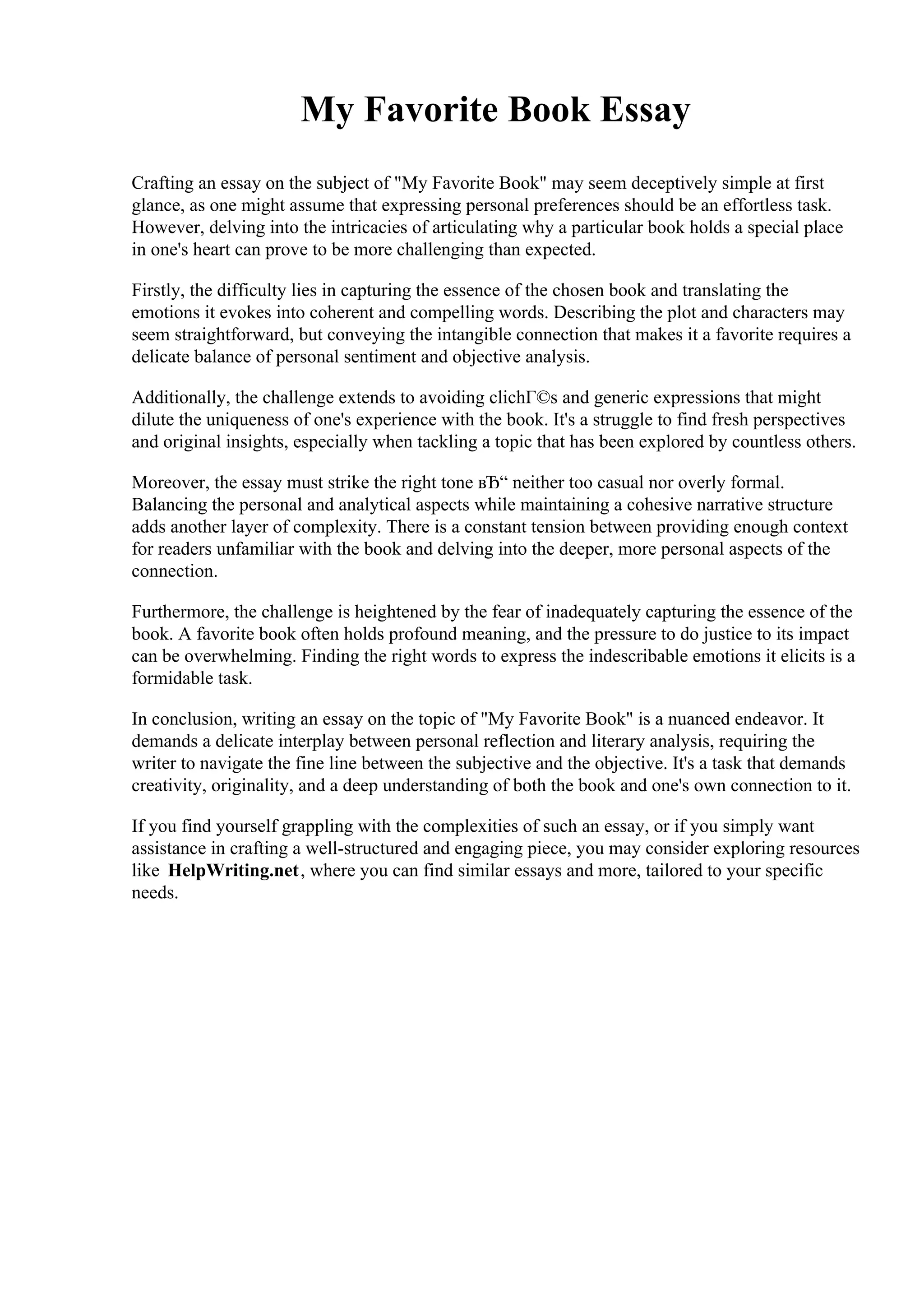 My Favorite Book Essay.pdf