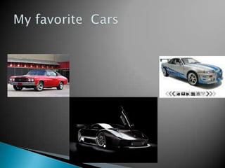My Favorite Cars | PPTX