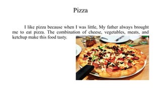 My favorite food | PPTX