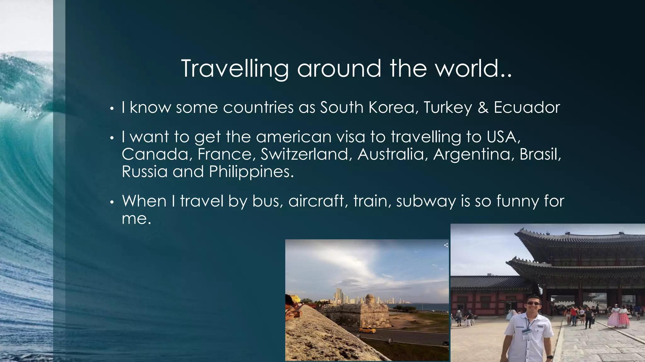 My favorite hobby travelling by dayson | PDF