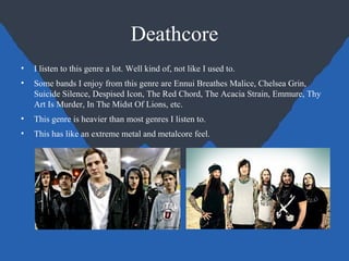 My Favorite Music Genres | PPT