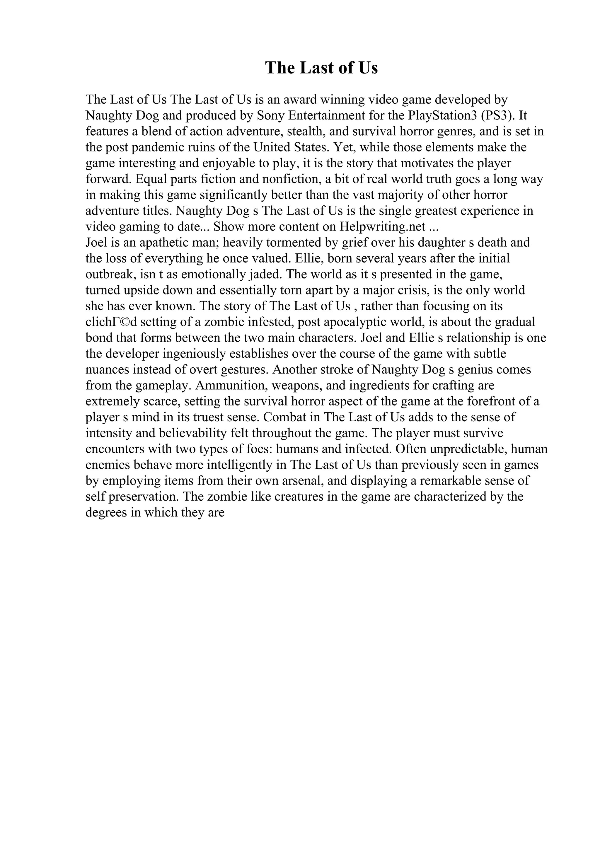 My Favorite Pastime Essay | PDF