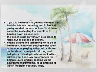 My favorite place | PPTX