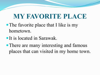 My favorite place | PPTX