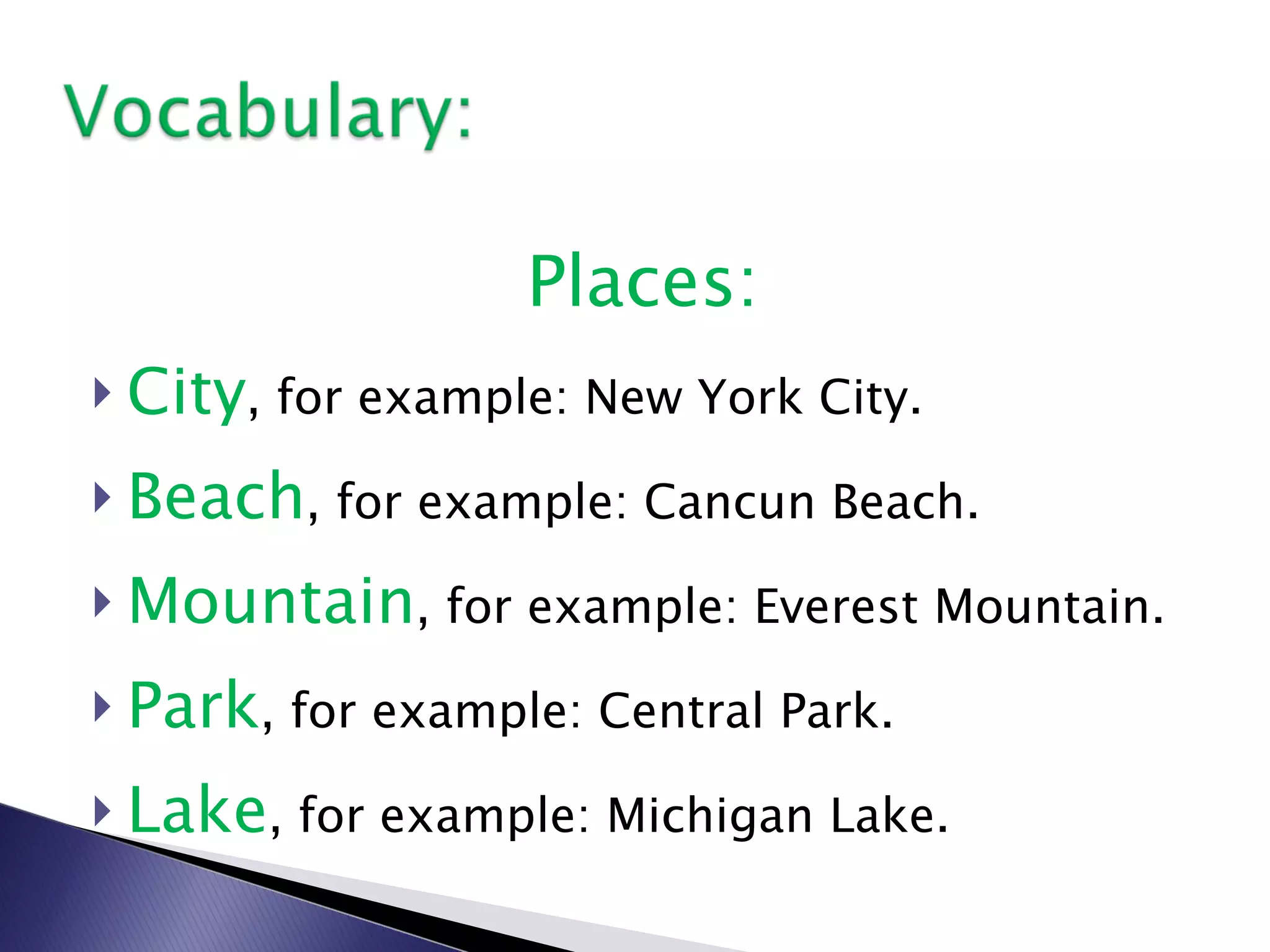My favorite places | PPT