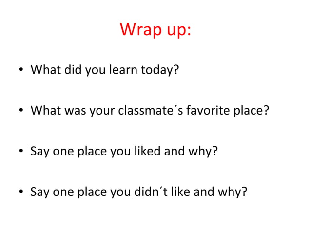 My favorites places | PPT