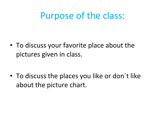 My favorites places | PPT
